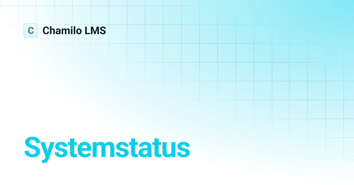 Systemstatus | Chamilo LMS